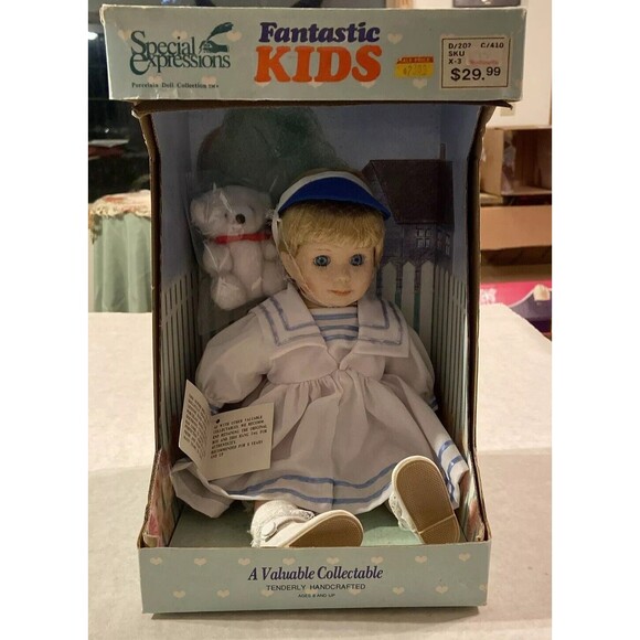 special expressions | Toys | Vintage Fantastic Kids Porcelain Doll ...